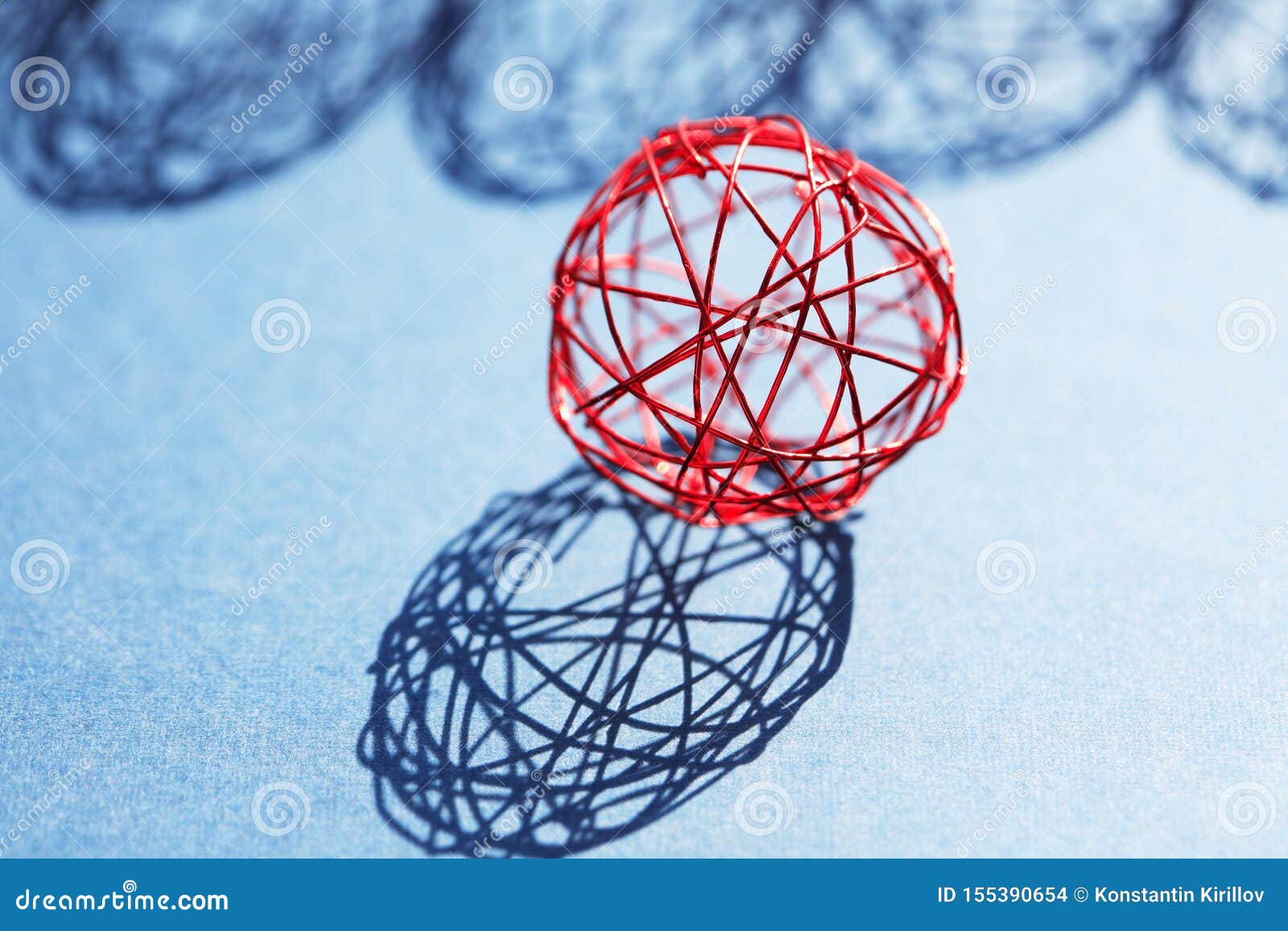 Wire Balls with Shadow stock photo. Image of billiards - 155390654