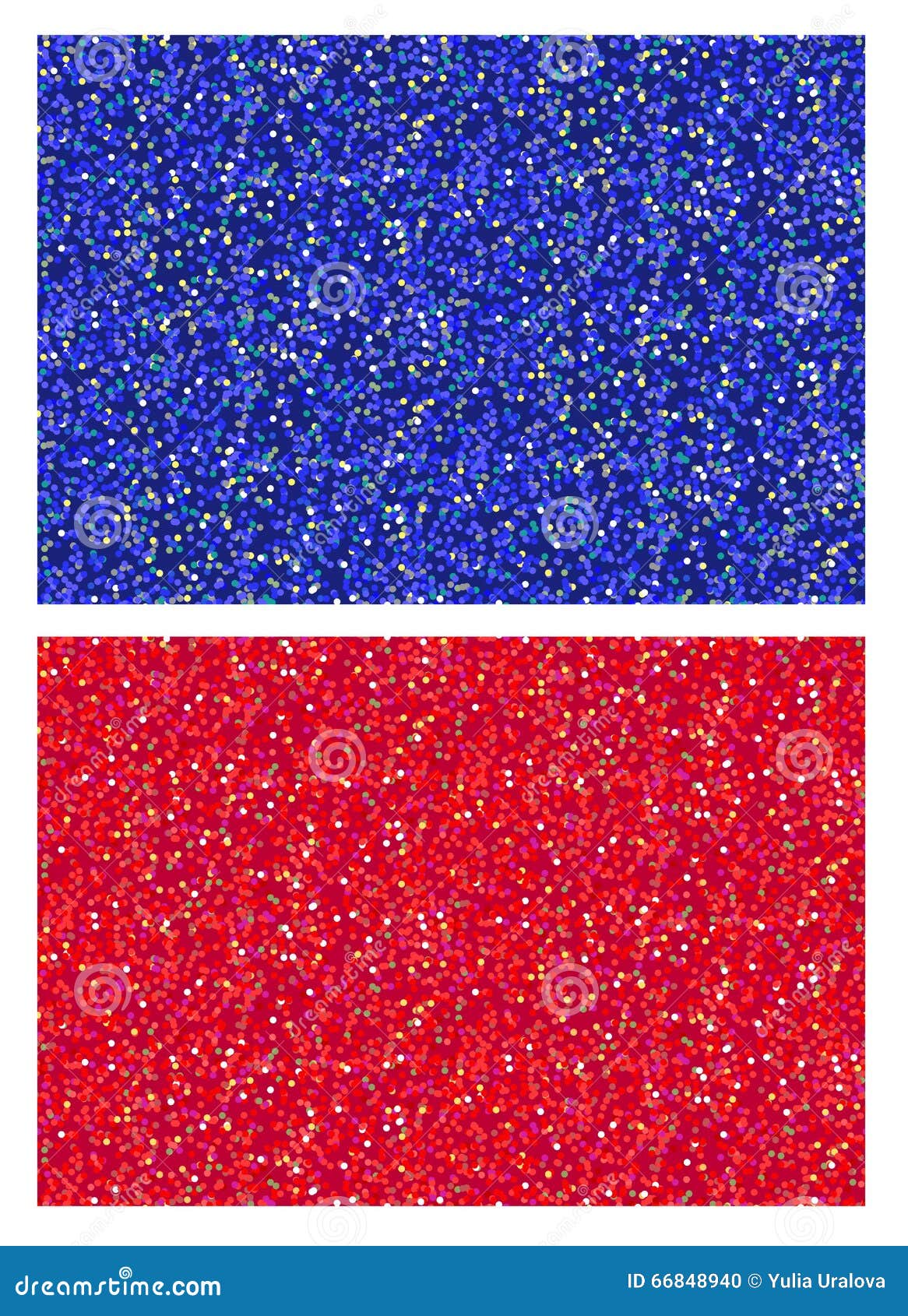 A Set of Red and Blue Shiny Sparkling Glitter Seamless Tiled Texture ...