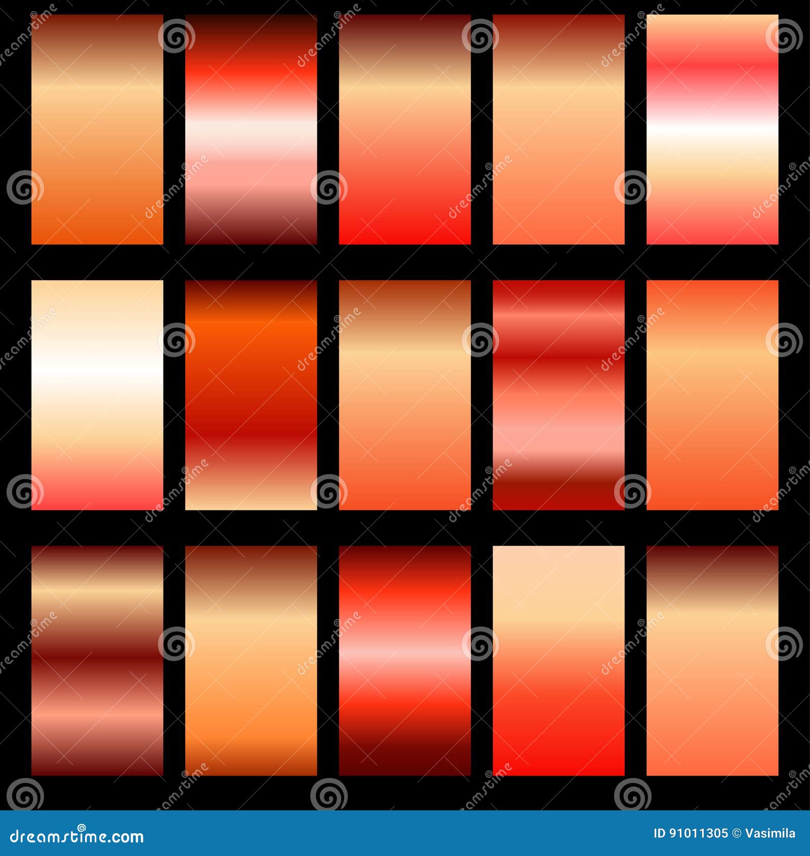 Set red gradients stock vector. Illustration of colorful - 91011305