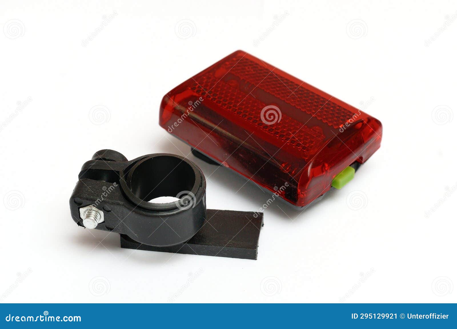 A Set of Red Hazard Bicycle Rear Front Light System White Backdrop ...