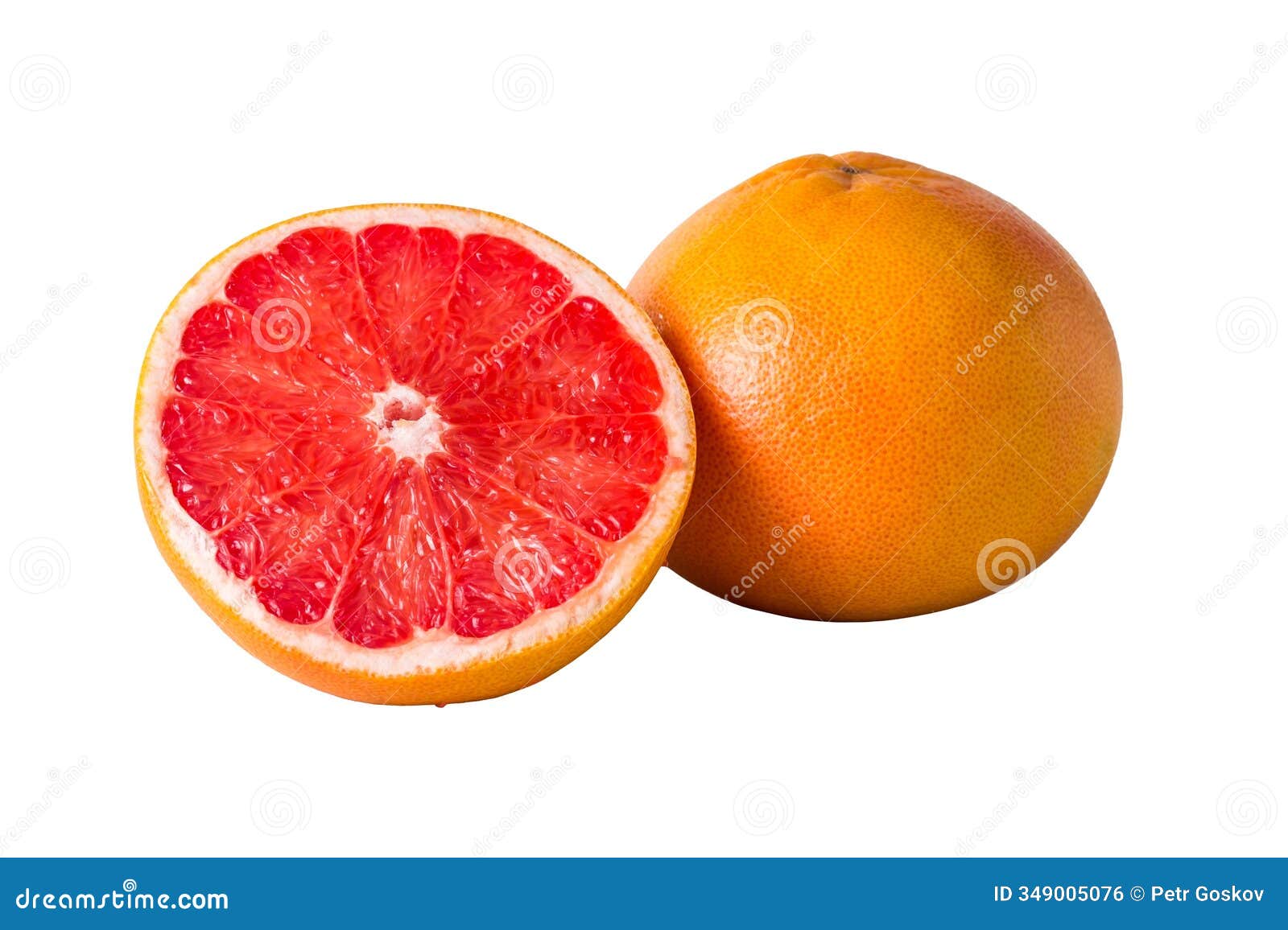 Set of Red Orange Fruit Isolated on White Stock Photo - Image of sample ...