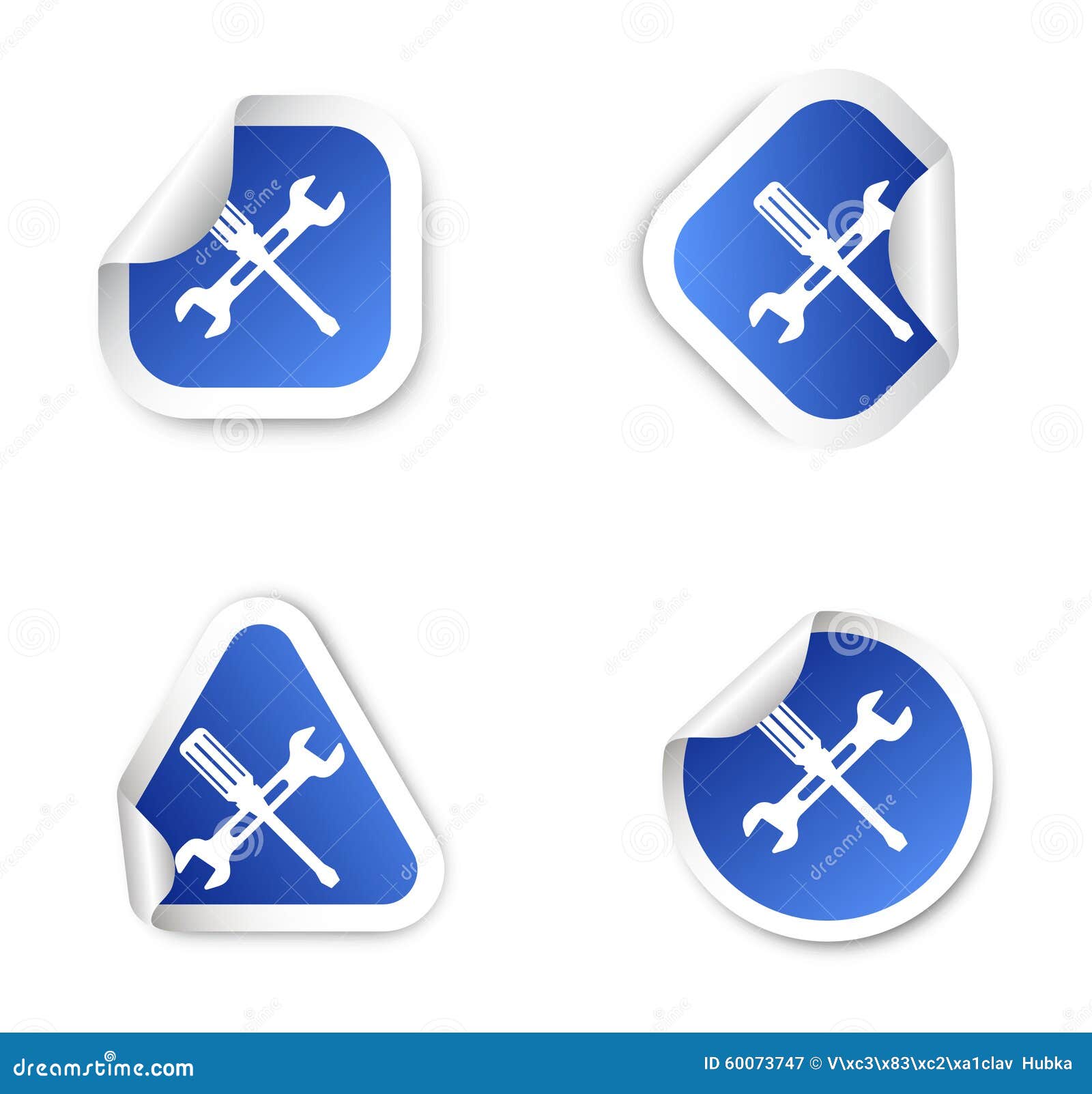 Set repair stickers stock vector. Illustration of engineering - 60073747