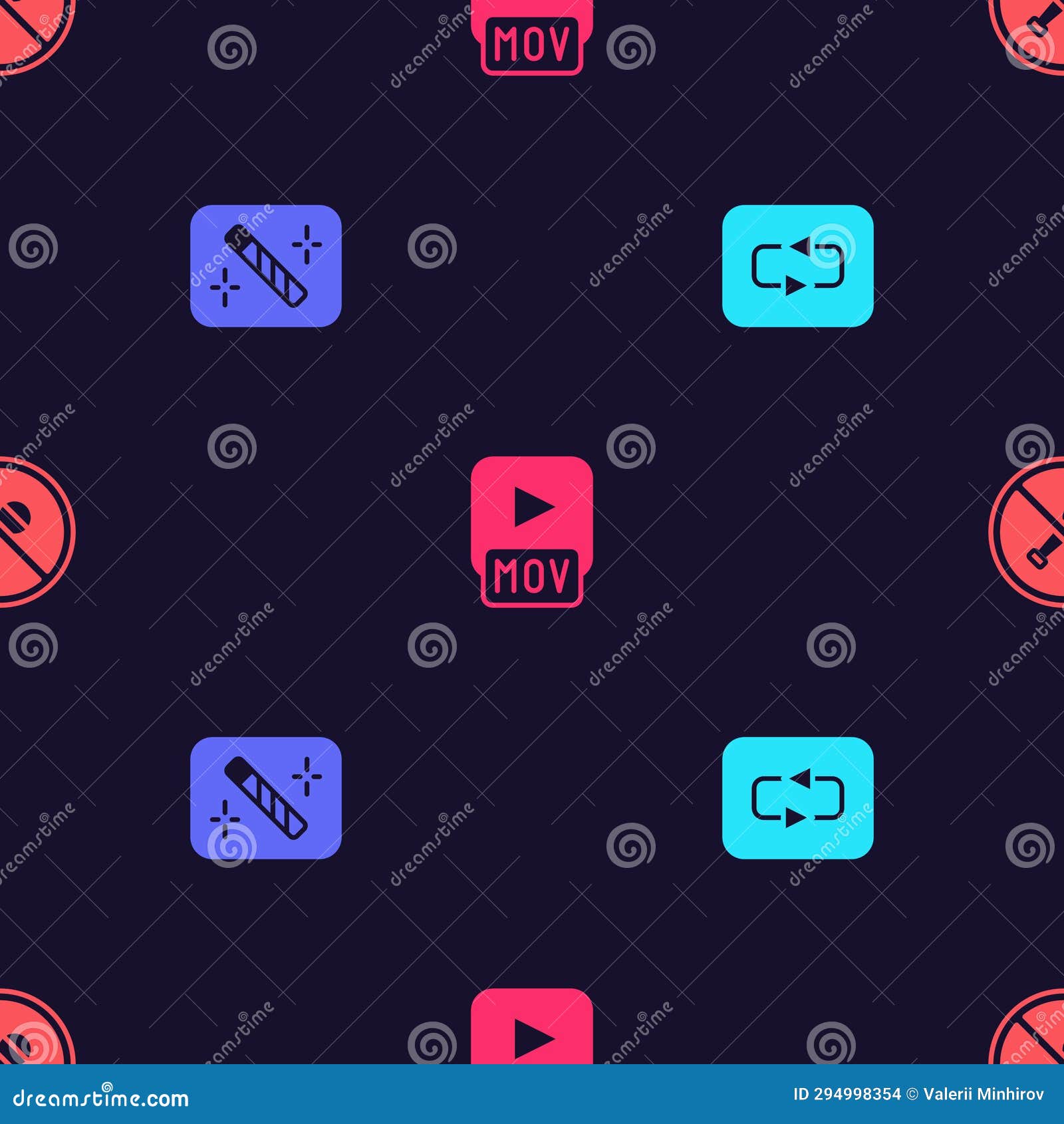 Set Repeat Button, Photo Retouching, MOV File and Mute Microphone on ...