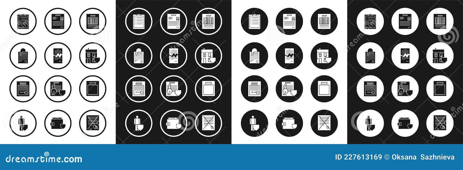 Set Report File Document, Torn Contract, File and Paper Clip, Clipboard ... Set Report File Document, Torn Contract, File and Paper Clip, Clipboard ...