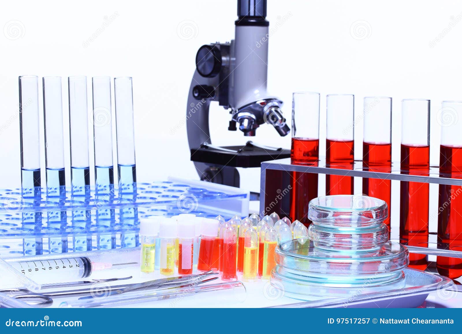 Set of Research and Development Kit, Medial Tools and Scientist Stock ...