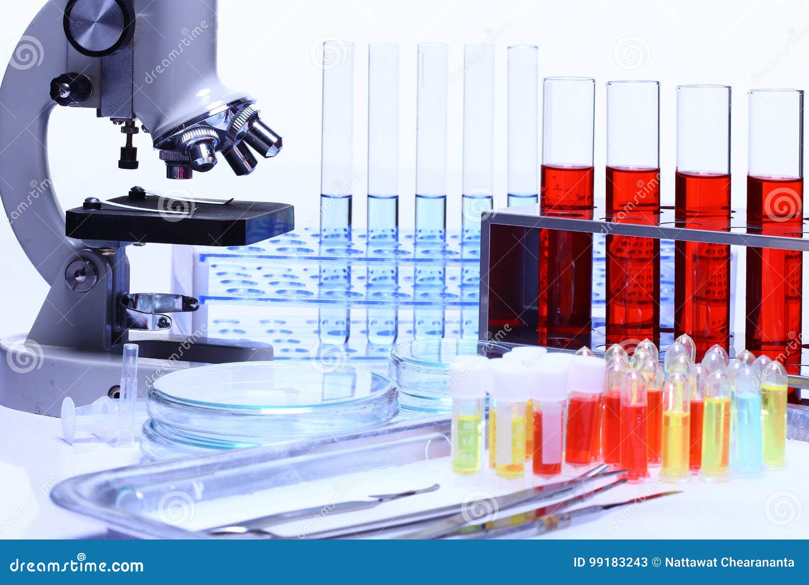 Set of Research and Development Kit, Medial Tools and Scientist Stock ...