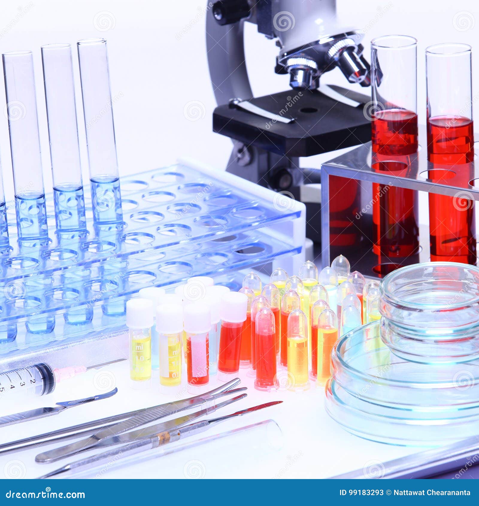 Set of Research and Development Kit, Medial Tools and Scientist Stock ...