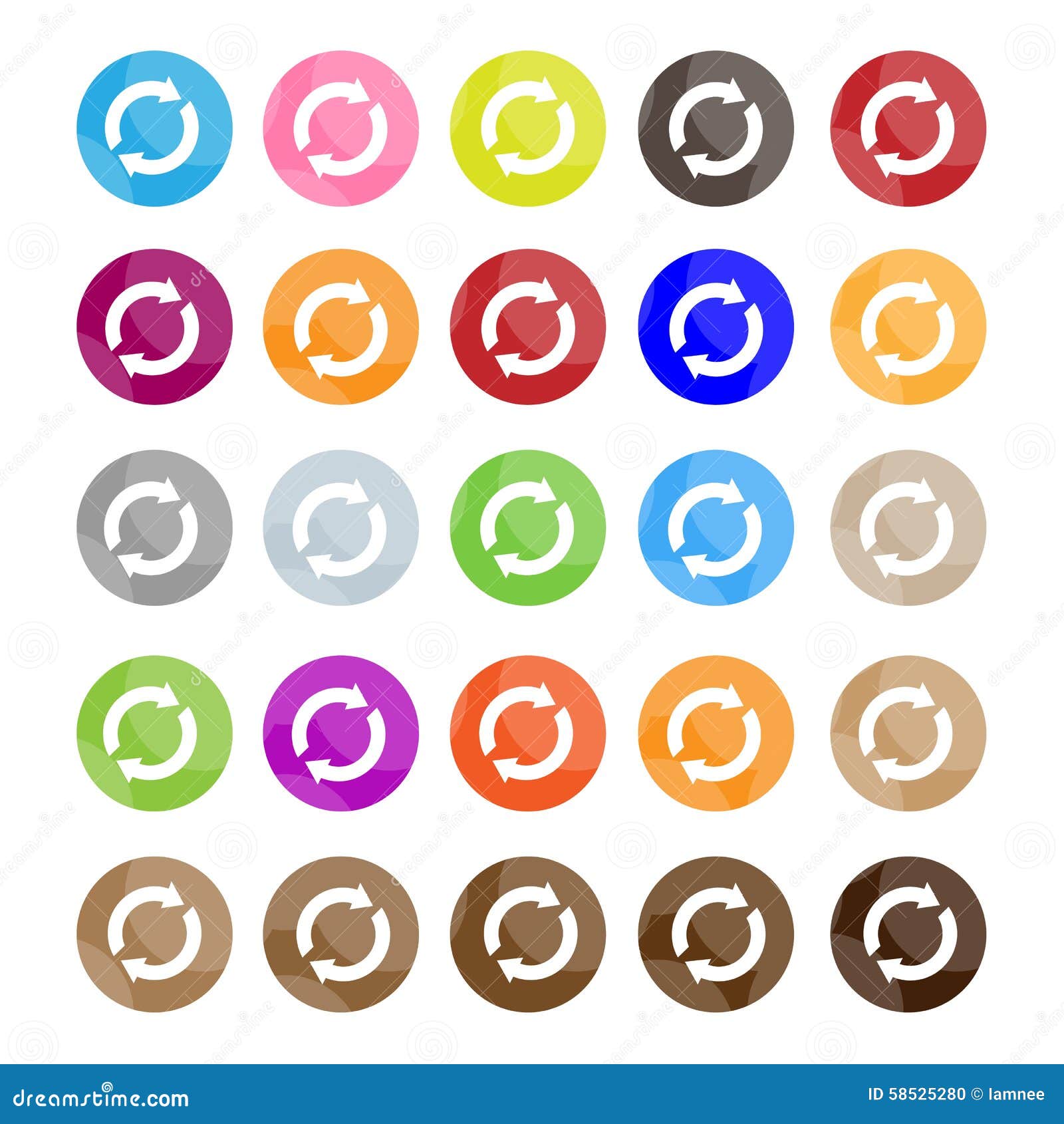 Refresh Buttons. Cartoon Vector | CartoonDealer.com #9166435