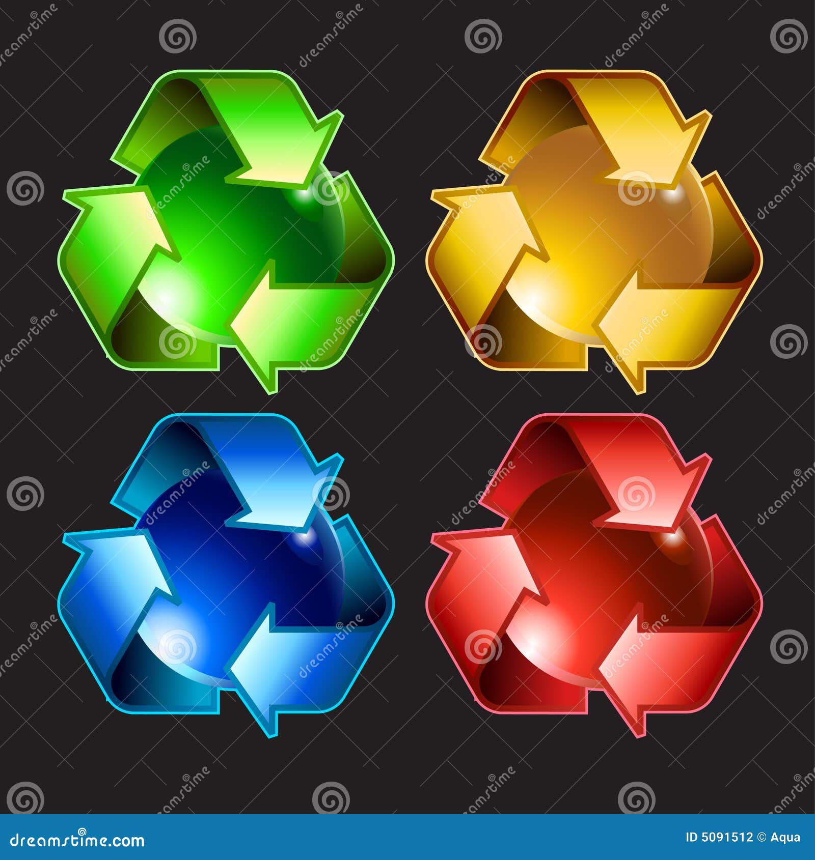 Resycle Icons Set. Waste Sorting, Segregation. Different Colored ... Resycle Icons Set. Waste Sorting, Segregation. Different Colored ...
