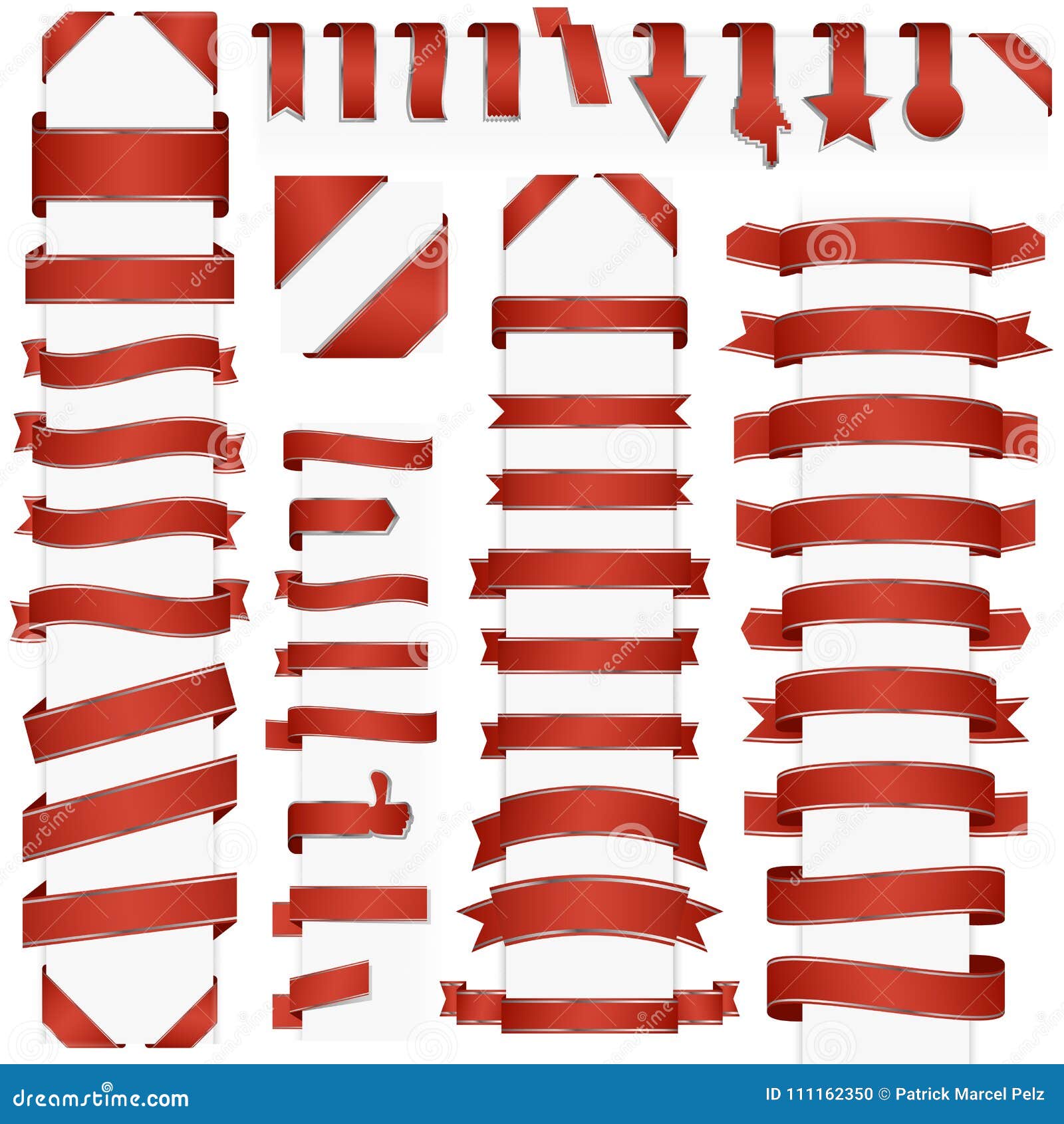 Set of retro banners stock vector. Illustration of banner - 111162350