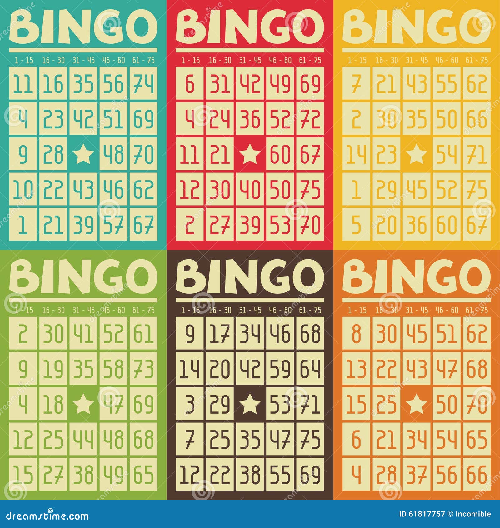 Vintage Bingo Cards