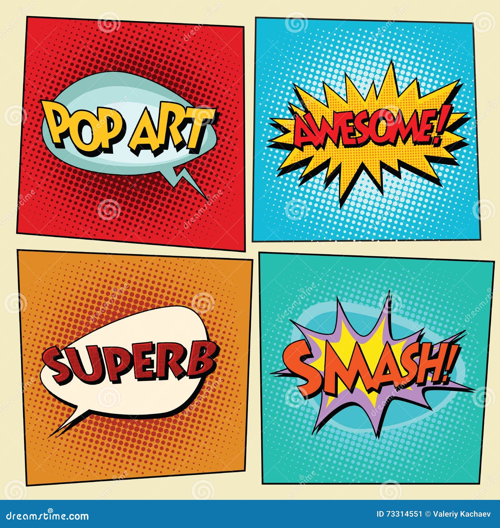 Superb Comic Word Vector Illustration | CartoonDealer.com #96187314