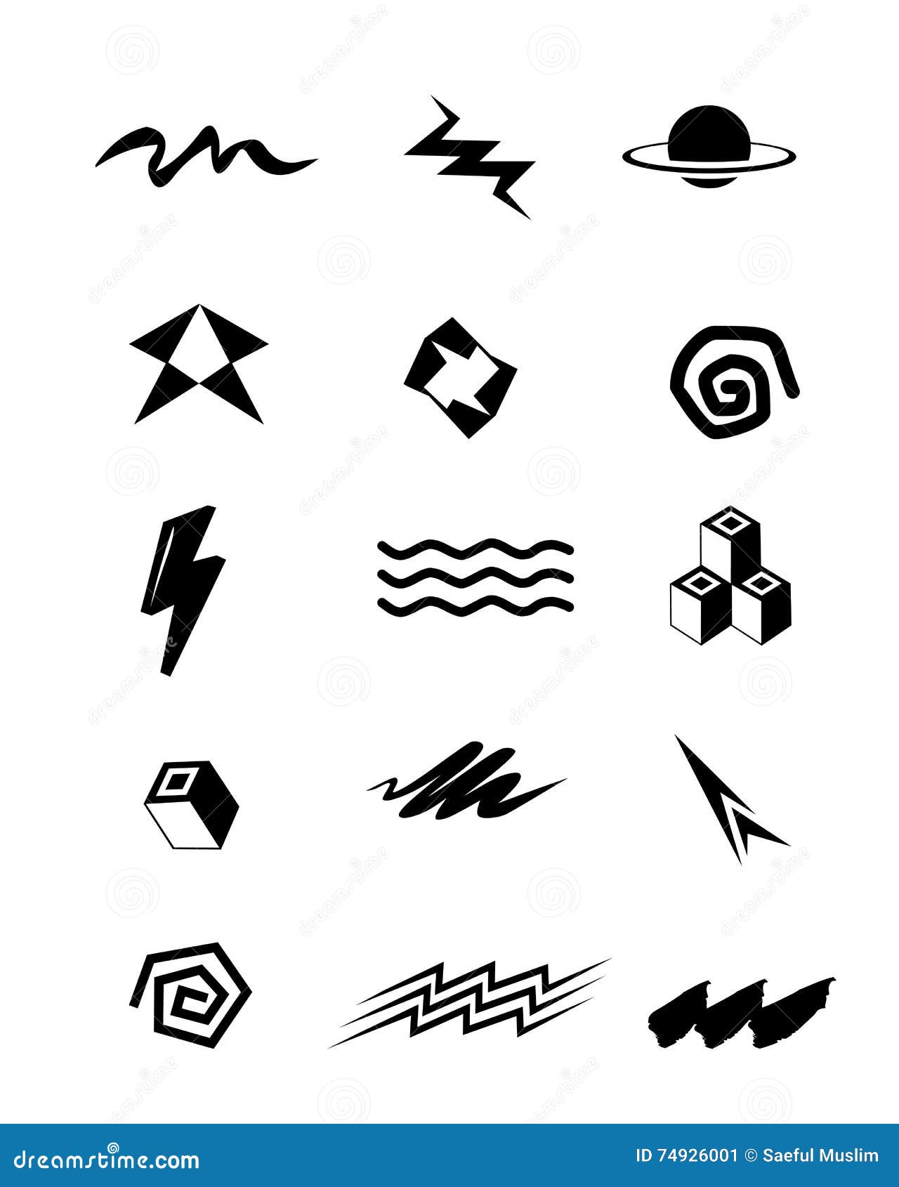 Set of retro style stock illustration. Illustration of classic - 74926001