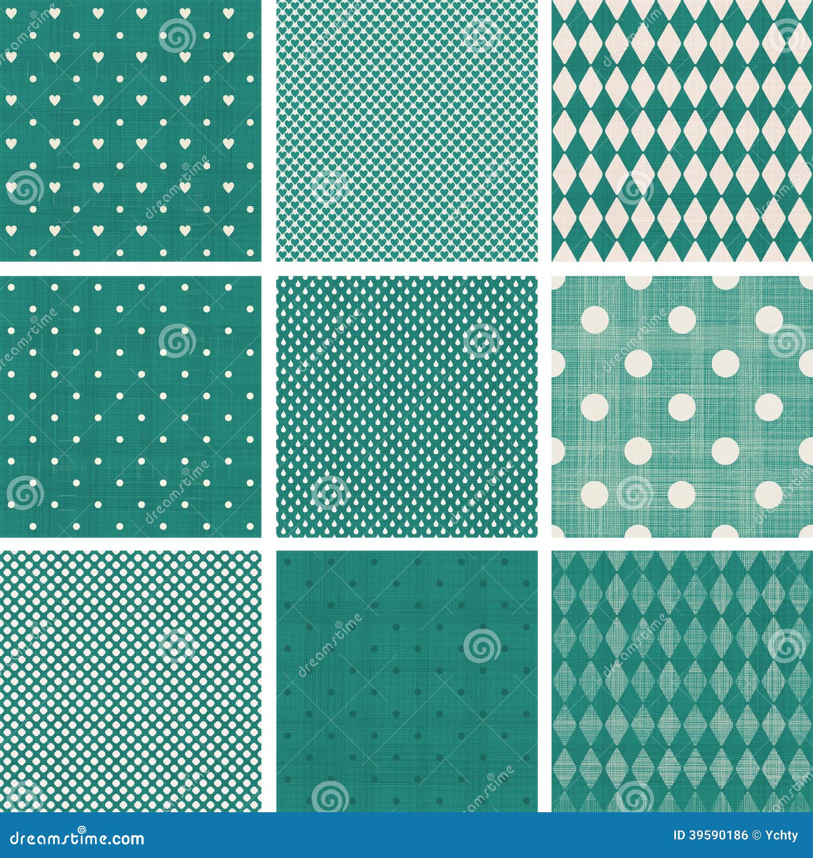 Retro Turquoise Floral Wallpaper Texture With Pineapple Motif - Vintage ...