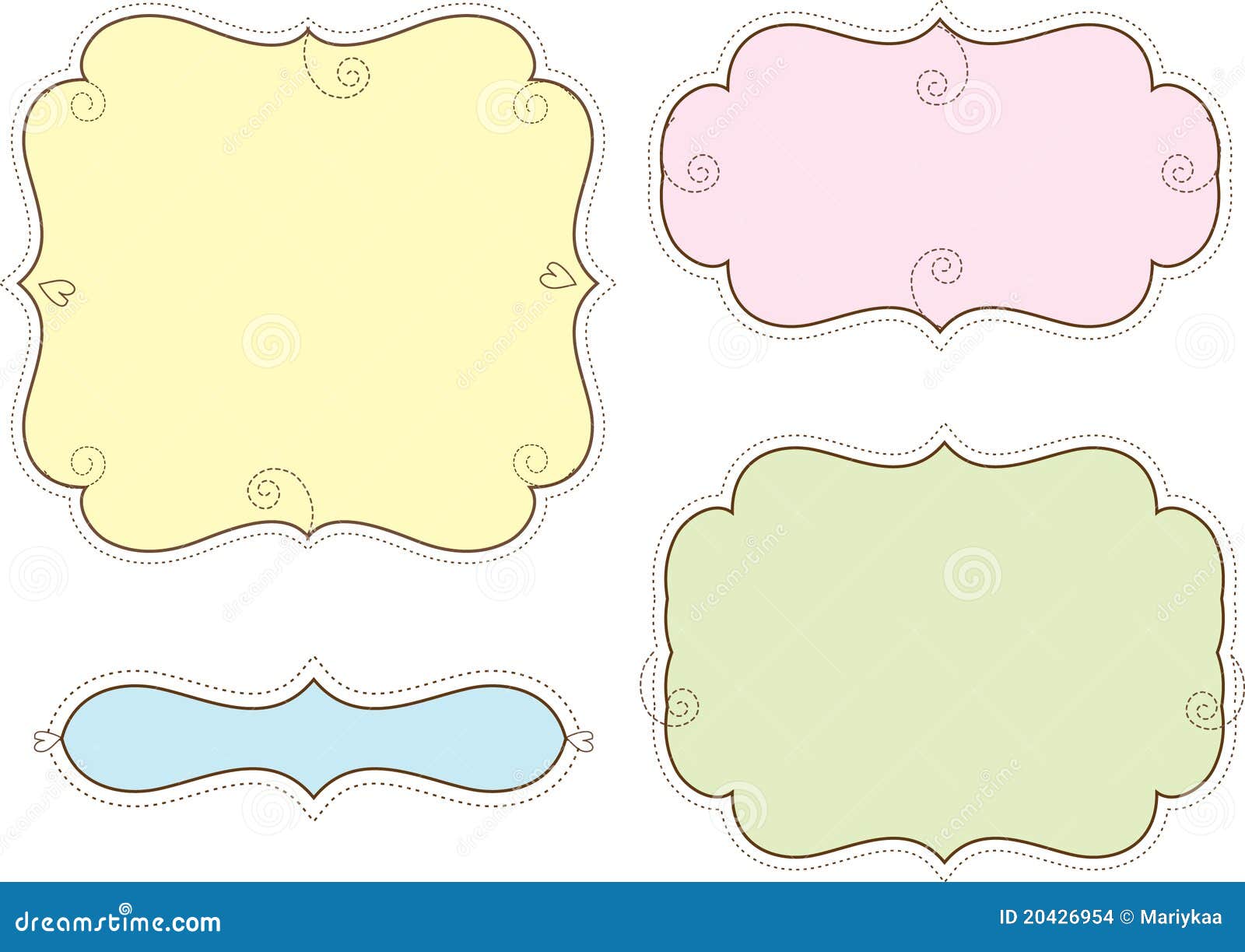 Set Of Retro Vignette Frames Vector Illustration | CartoonDealer.com ...