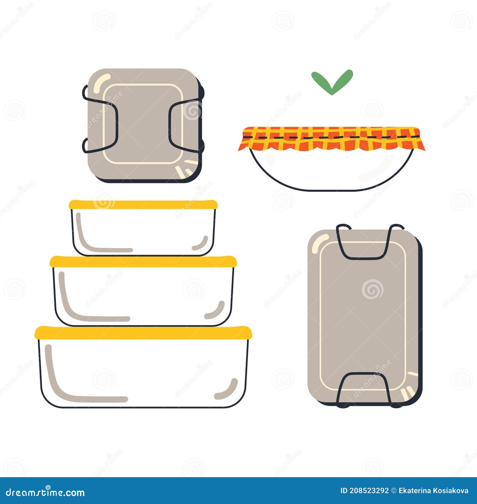 A Set of Reusable Food Storage Containers for a Zero Waste Lifestyle ...
