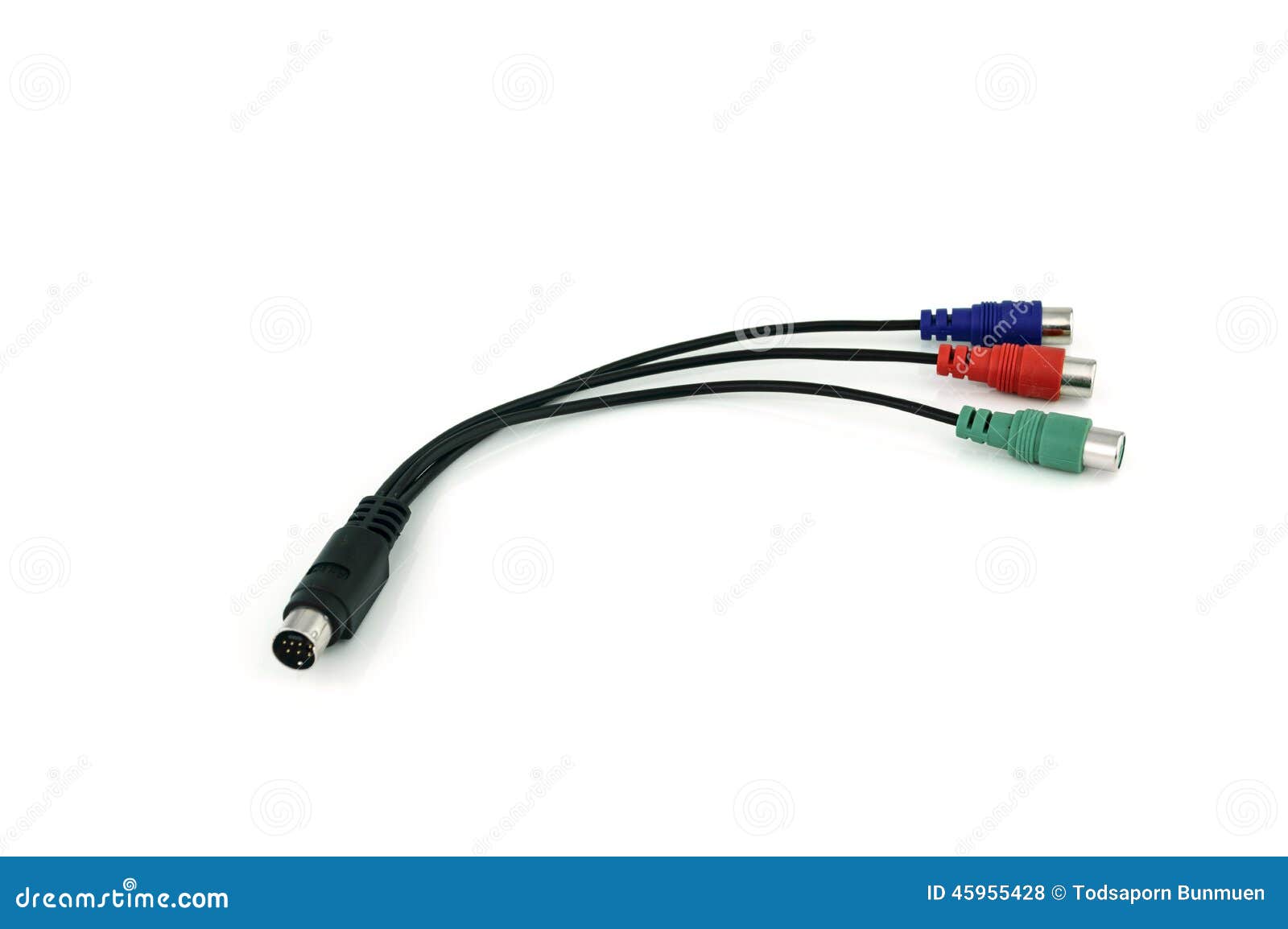 A set of RGB cables stock photo. Image of hifi, jack - 45955428