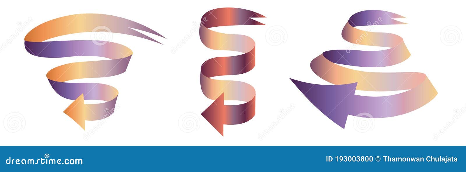 Set of ribbon arrow stock vector. Illustration of label - 193003800