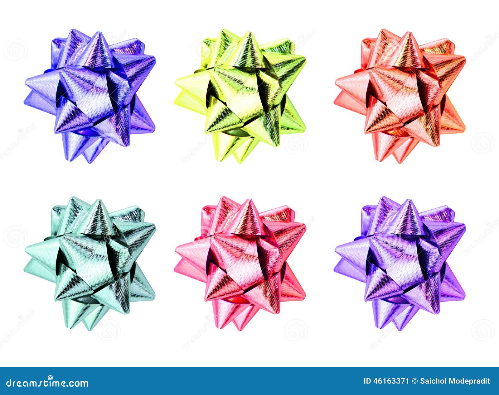 Set of ribbon bows. stock image. Image of decorate, design - 46163371