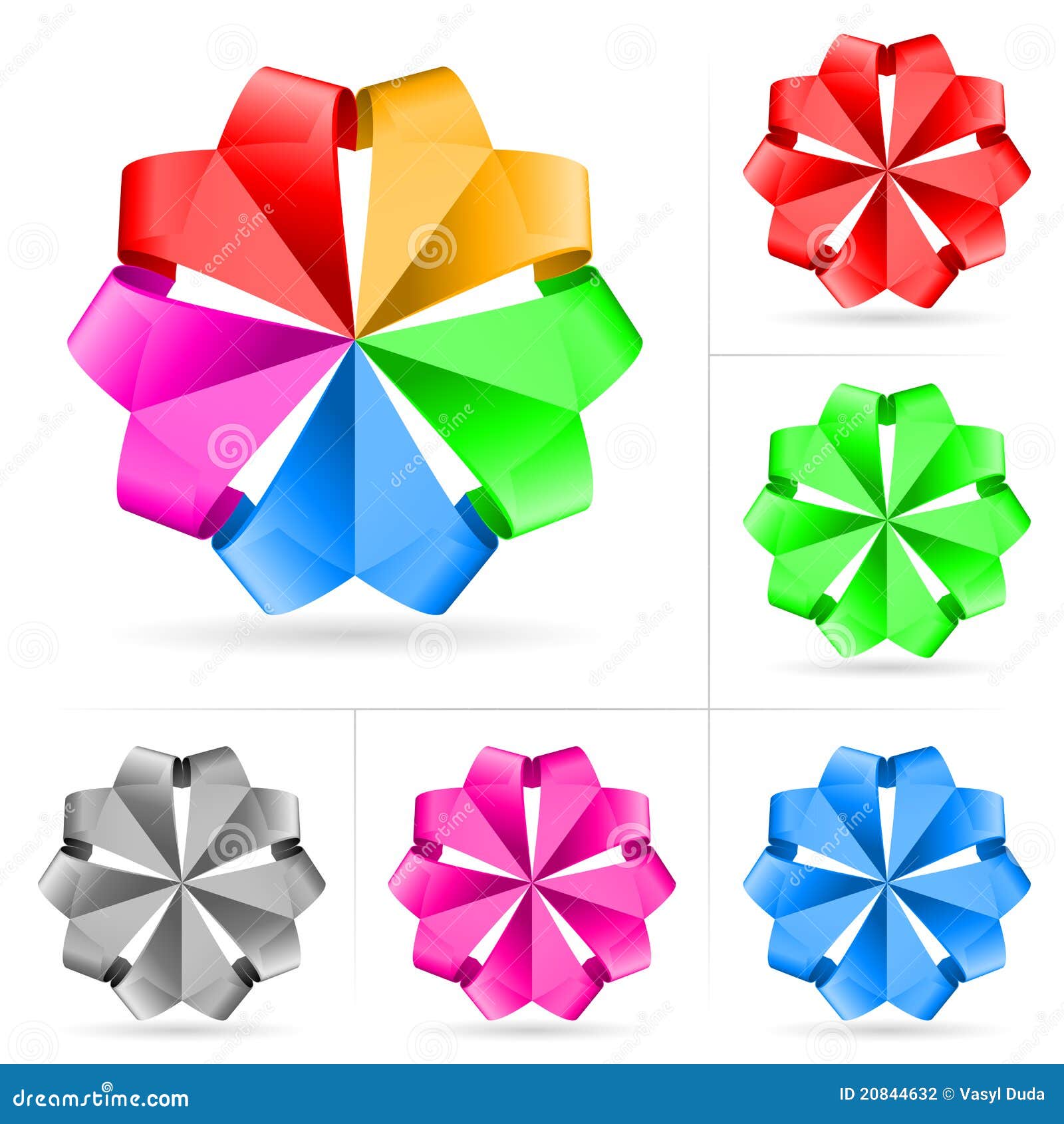 Set of ribbons stock vector. Illustration of heading - 20844632