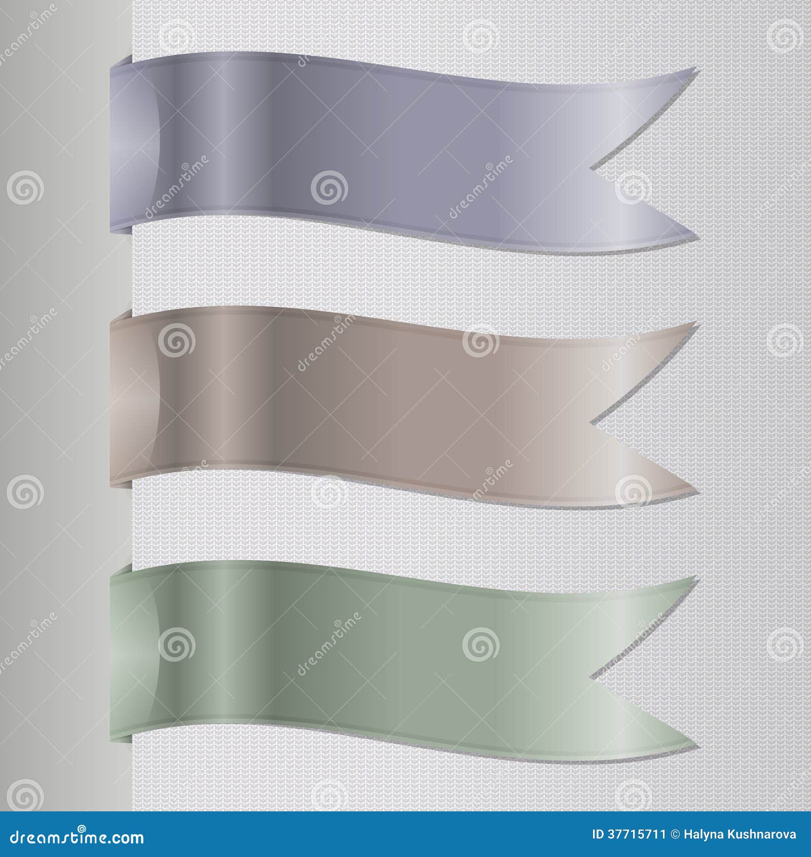 Set of ribbons stock vector. Illustration of isolated - 37715711