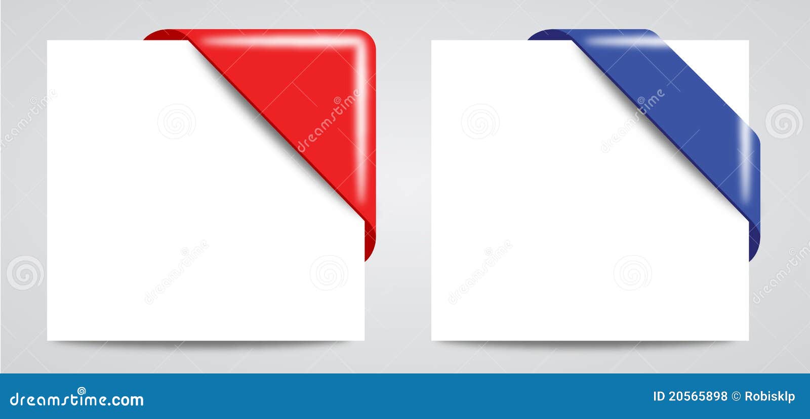 Set of ribbons - corners stock vector. Illustration of modern - 20565898