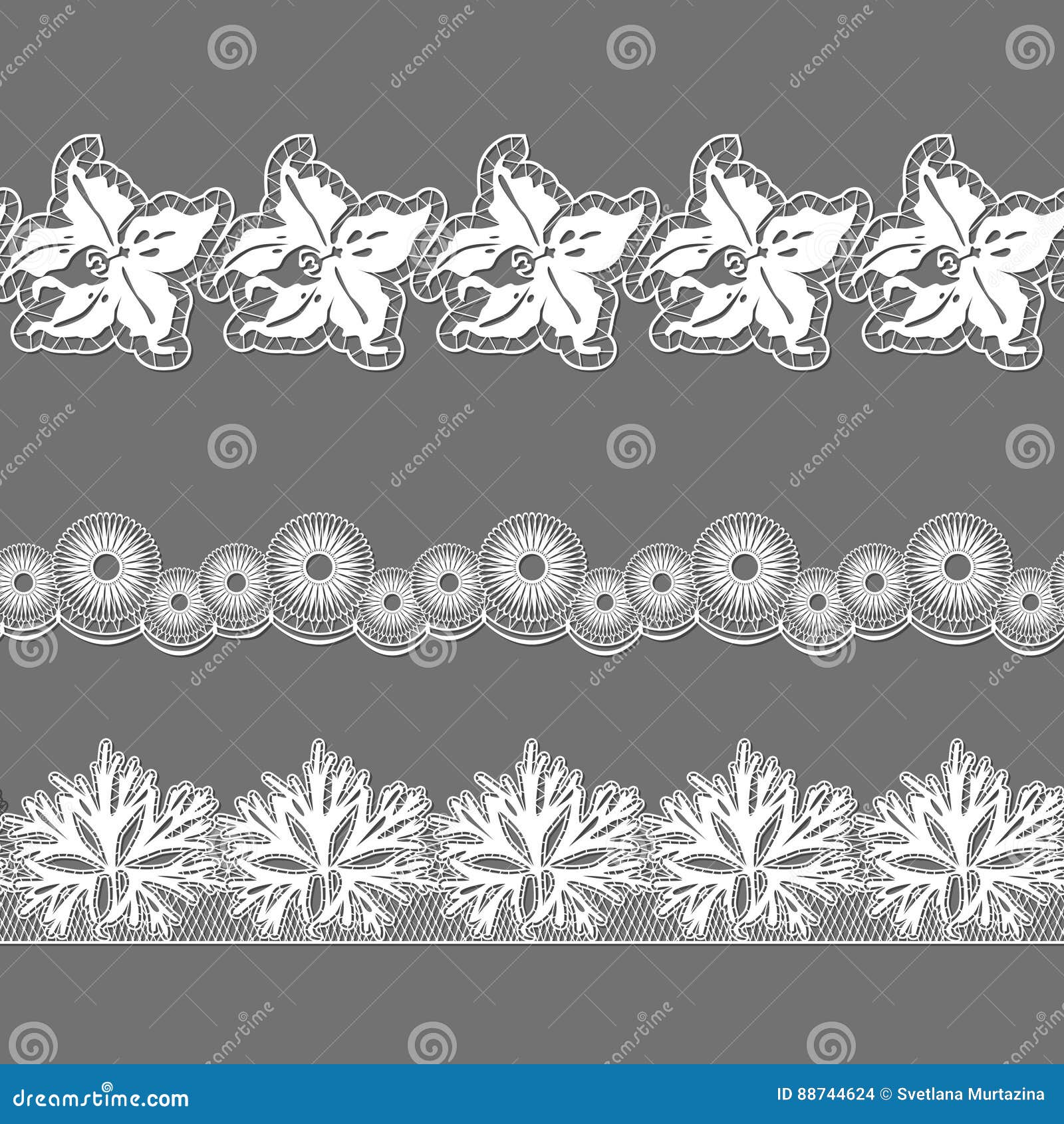Embroidered Cutwork Stock Illustrations – 6 Embroidered Cutwork Stock ...