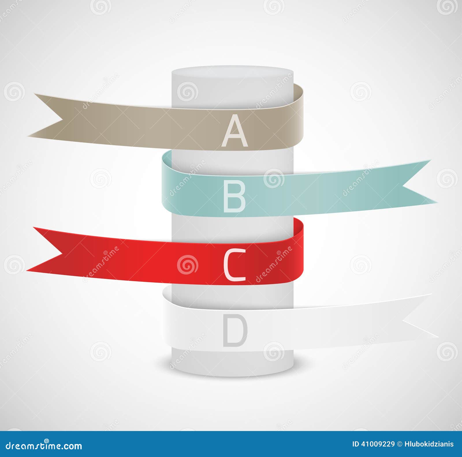 Set of ribbons stock vector. Illustration of modern, brochure - 41009229