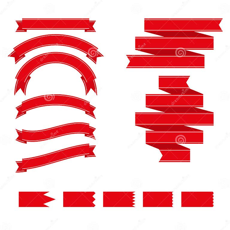 Set of Ribbons and Labels. Vector Illustration Stock Vector ...