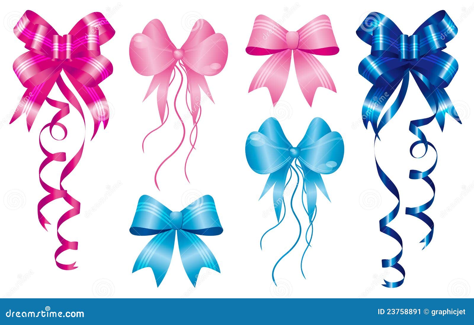 Set of Ribbons for the New Baby Born Stock Vector - Illustration of ...