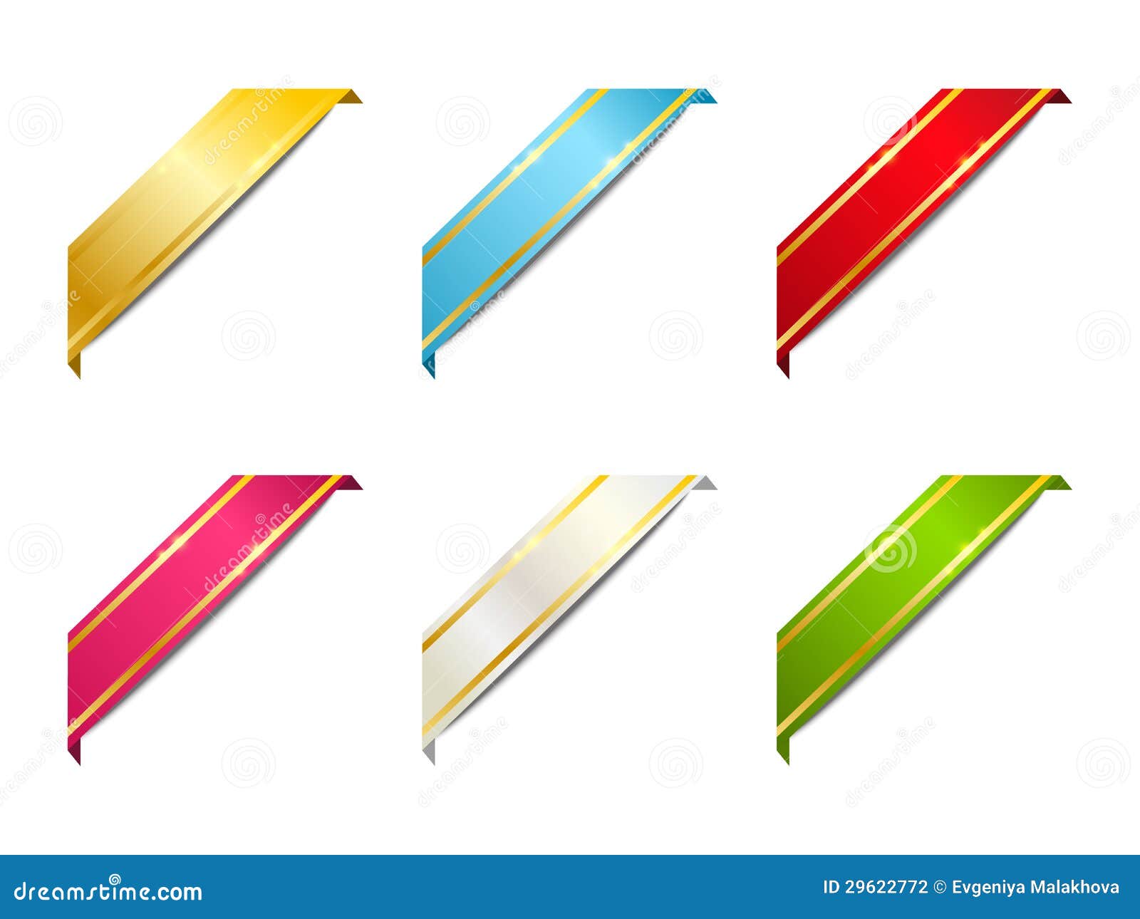 Set of Ribbons for Your Design Stock Vector - Illustration of design ...