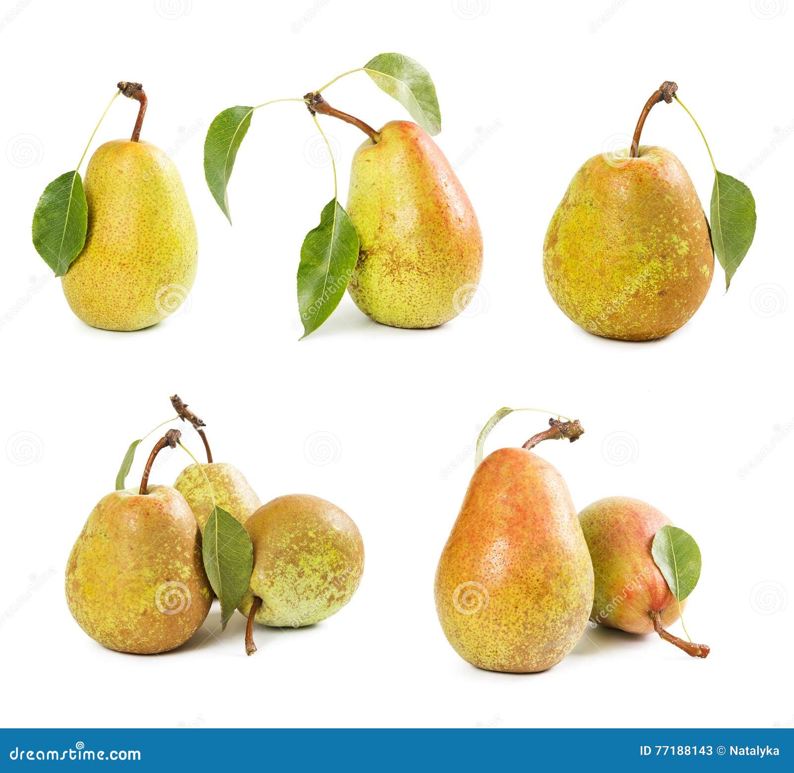 Set of ripe pears stock image. Image of pears, pear, fresh - 77188143