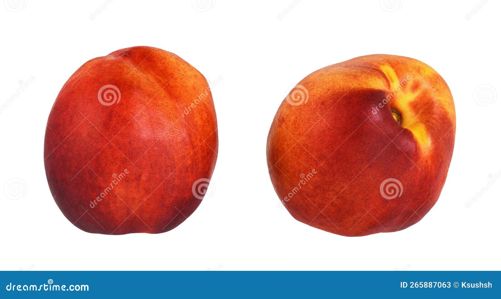 Set of Ripe Red Nectarines Isolated Stock Image - Image of collection ...