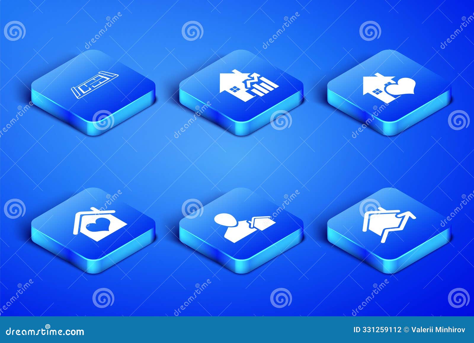 Set Rising Cost of Housing, House Plan, Realtor, with Heart Shape, and ...