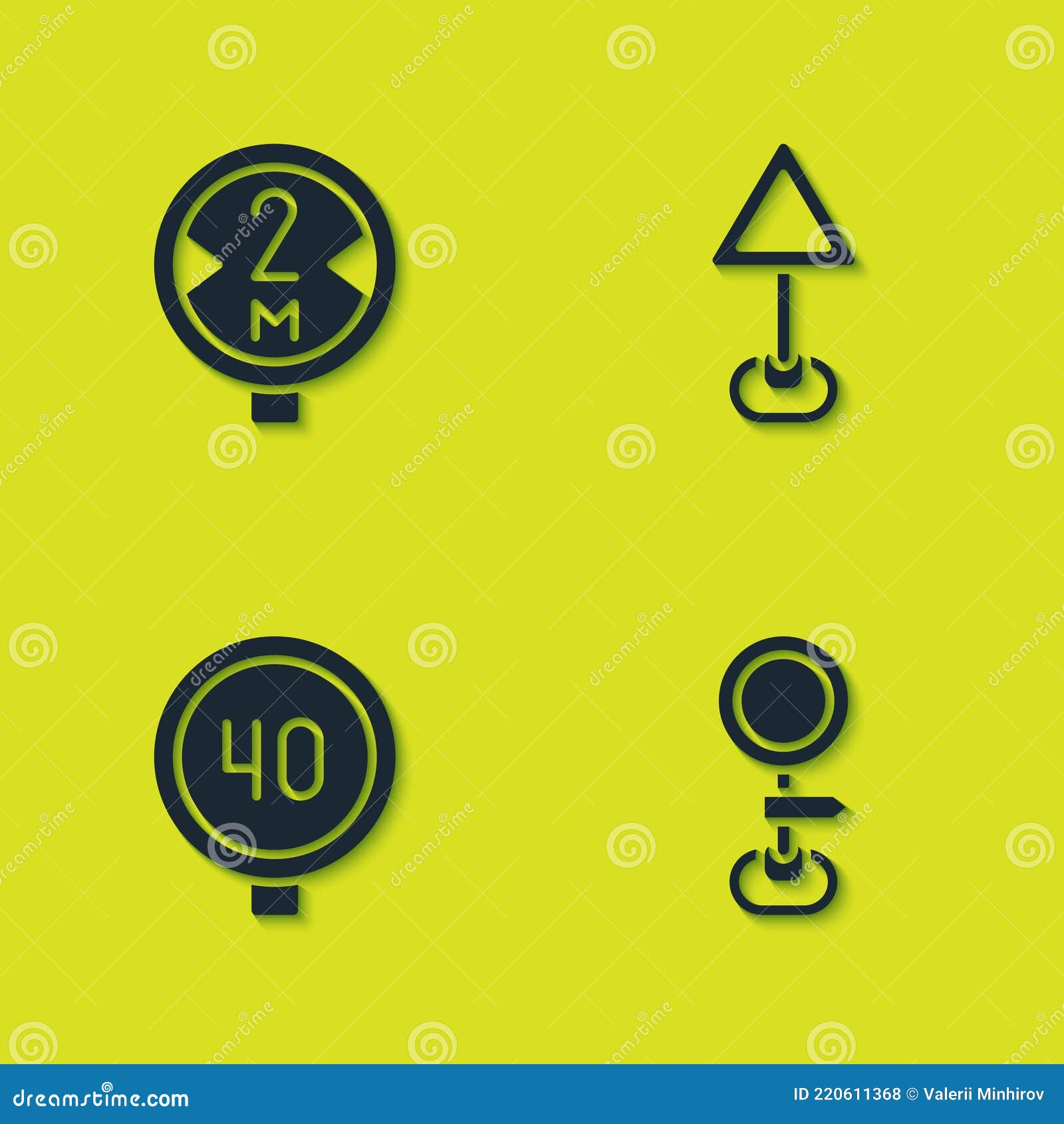 Set Road Traffic Sign, , Speed Limit and Triangle Warning Blank Icon ...