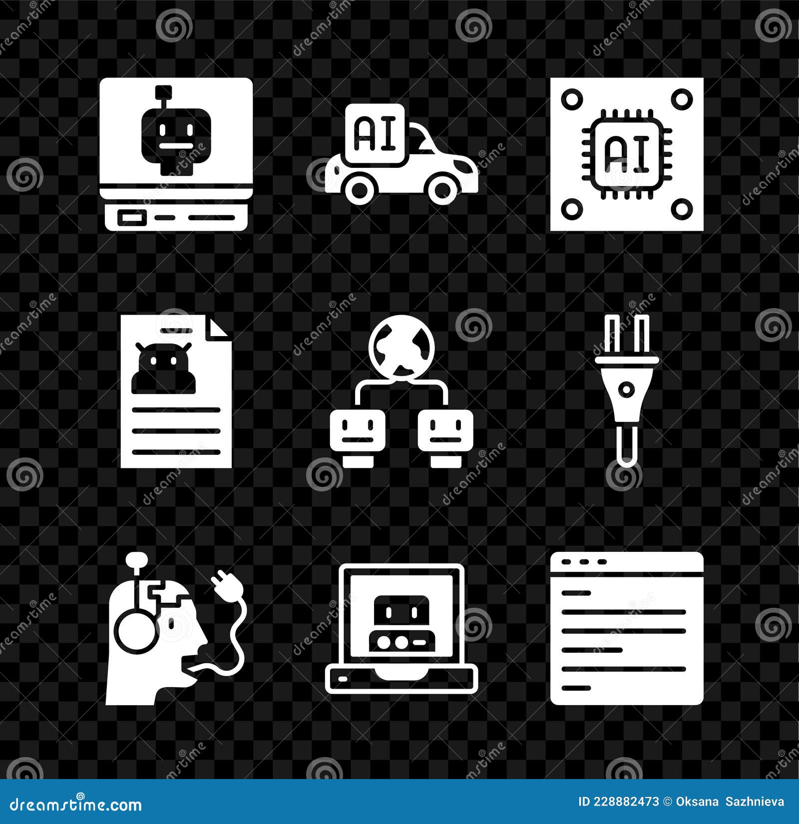 Set Robot, Autonomous Smart Car, Processor With Microcircuits CPU ... Set Robot, Autonomous Smart Car, Processor With Microcircuits CPU ...
