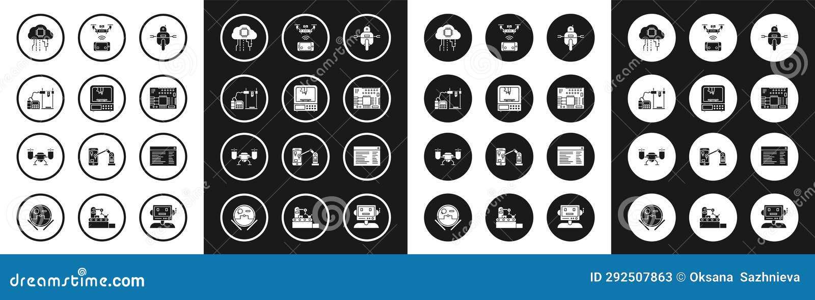 Set Robot, 3D Printer, Internet of Things, Printed Circuit Board PCB, Remote Aerial Drone ...