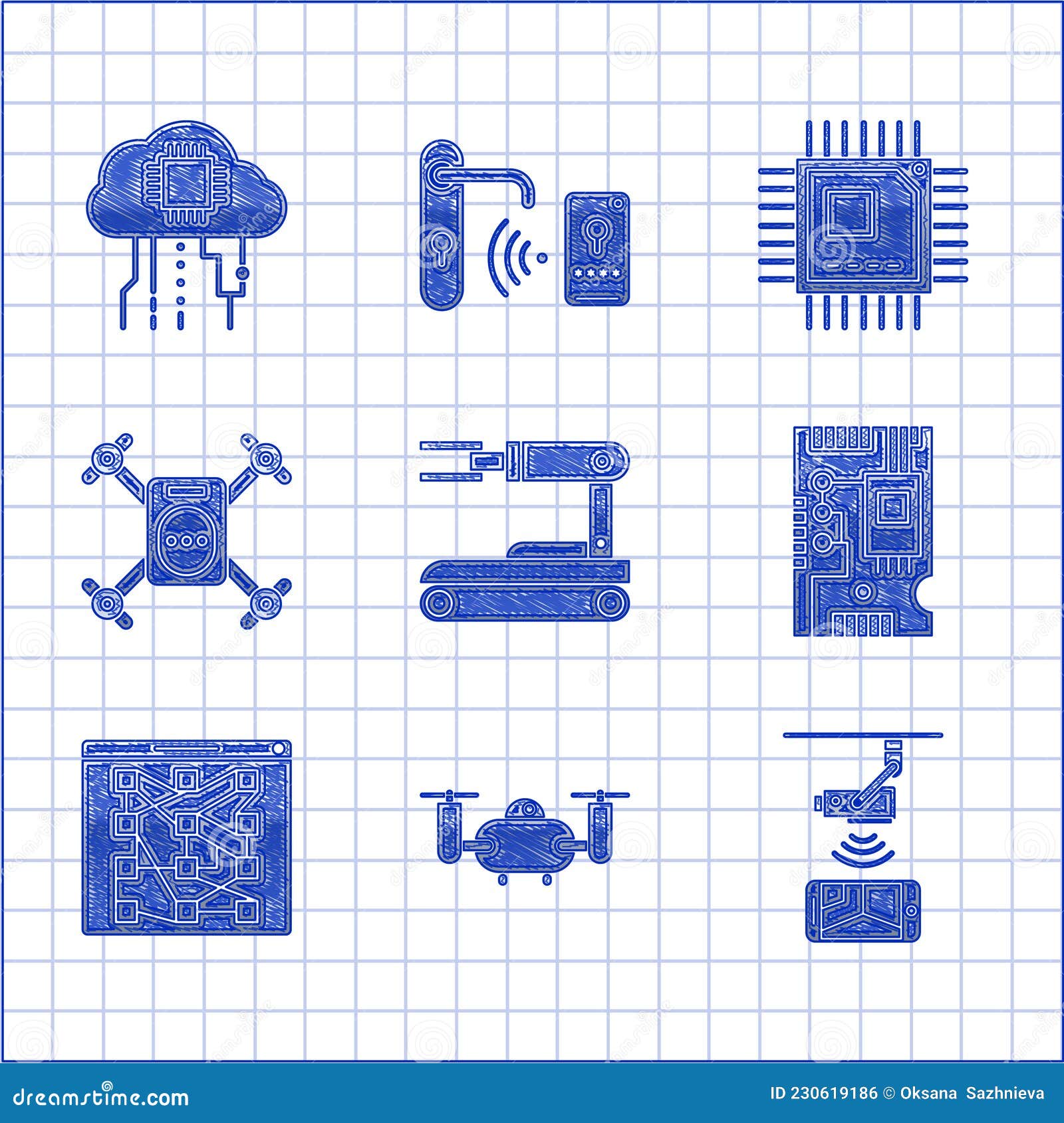 Set Robot, Electronic Computer Components Motherboard Digital Chip ... Set Robot, Electronic Computer Components Motherboard Digital Chip ...