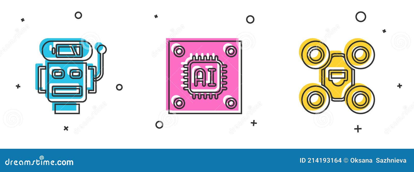 Set Robot Low Battery Charge, Processor with Microcircuits CPU and ... Set Robot Low Battery Charge, Processor with Microcircuits CPU and ...