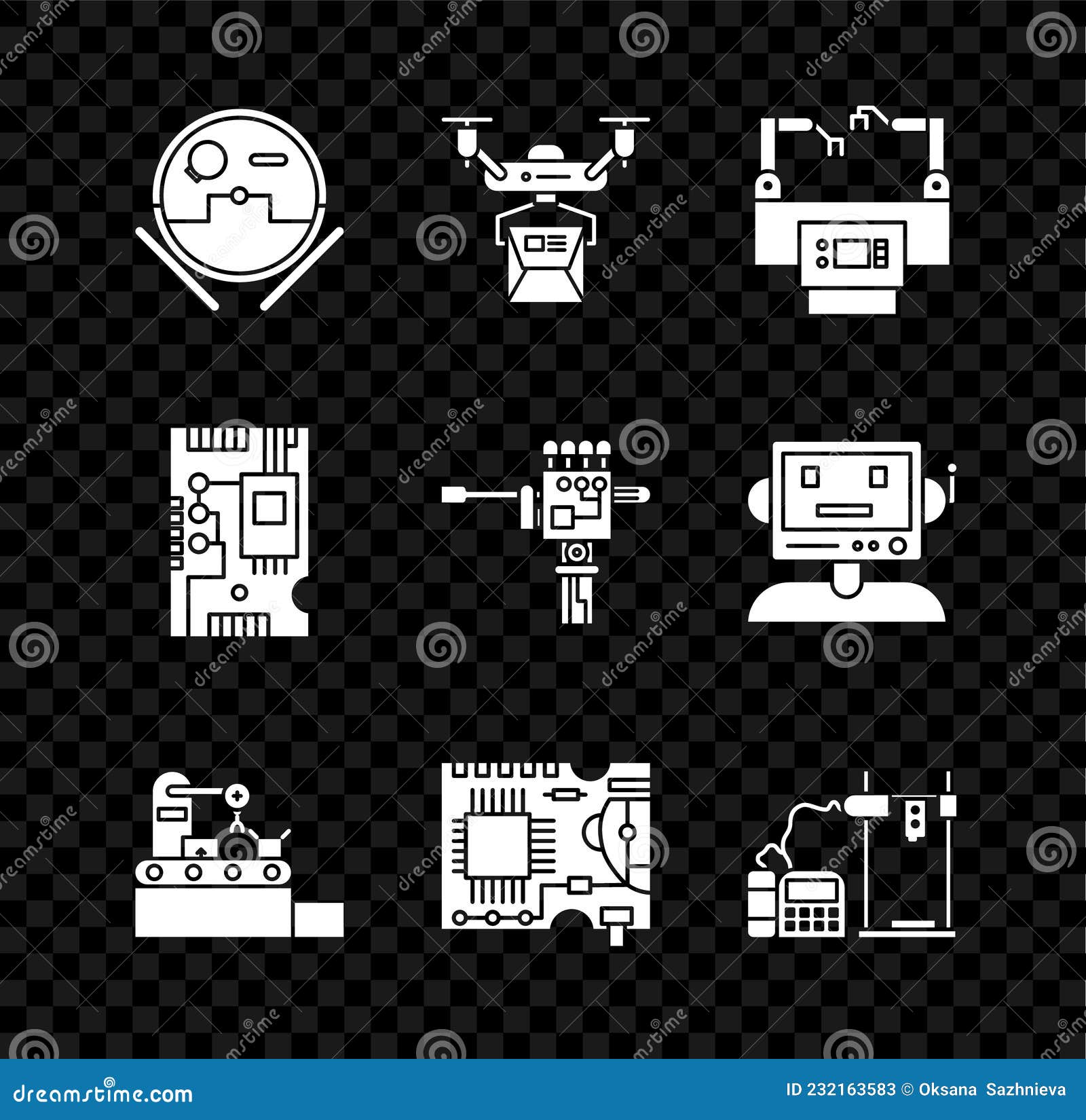 Set Robot Vacuum Cleaner, Printed Circuit Board PCB, 3D Printer ...