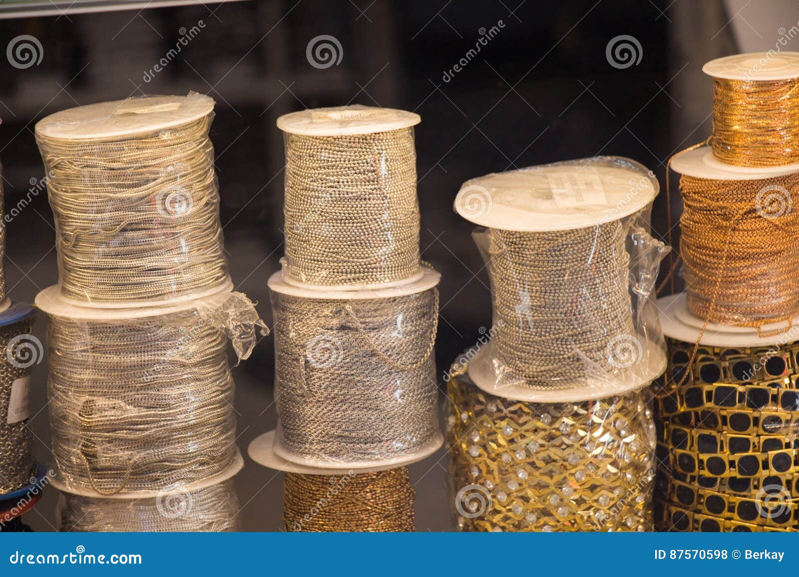 Set of Rolls of Colotful String Stock Photo - Image of material, thread ...