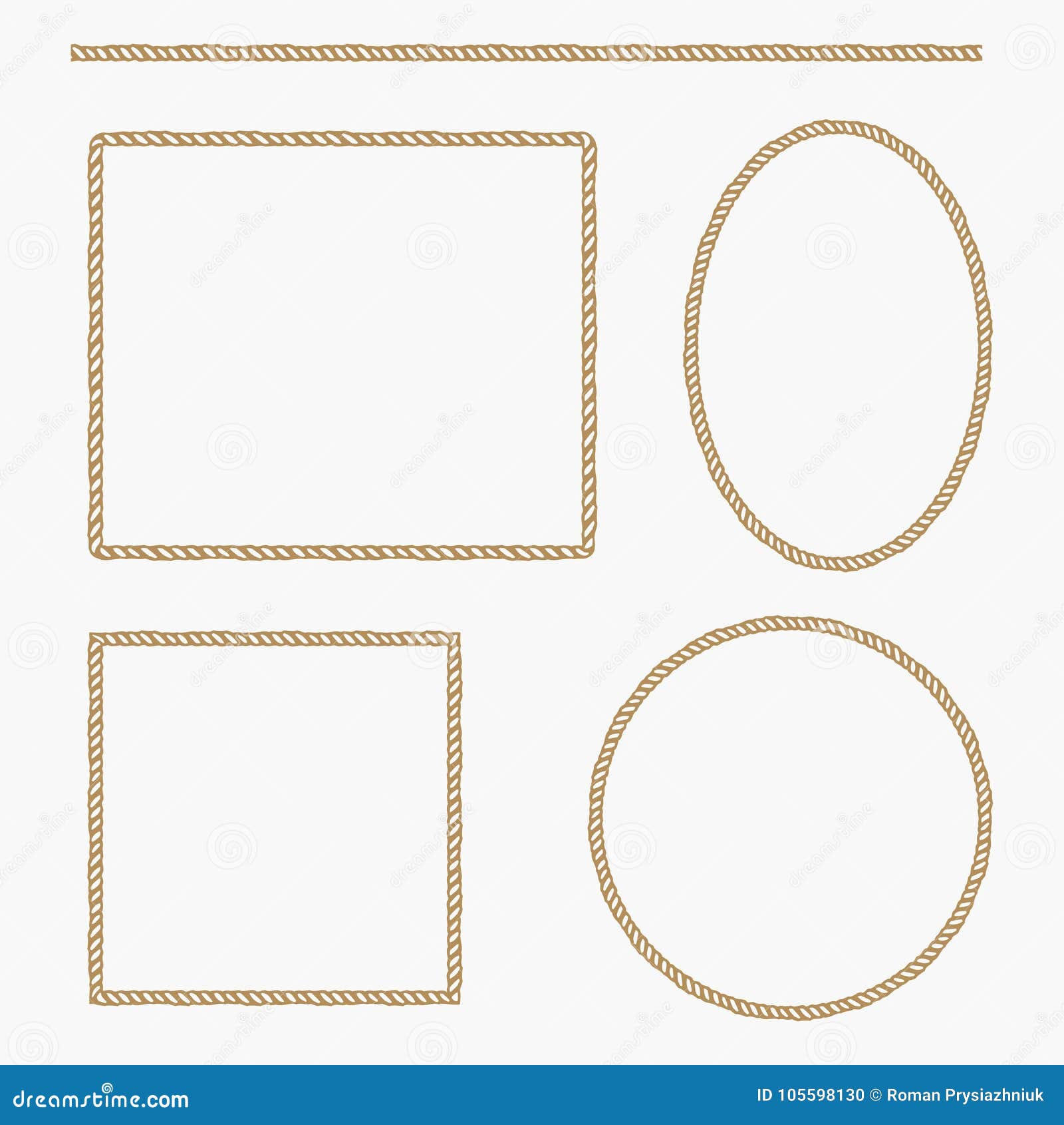 Rope Frame Vector Illustration | CartoonDealer.com #24386384