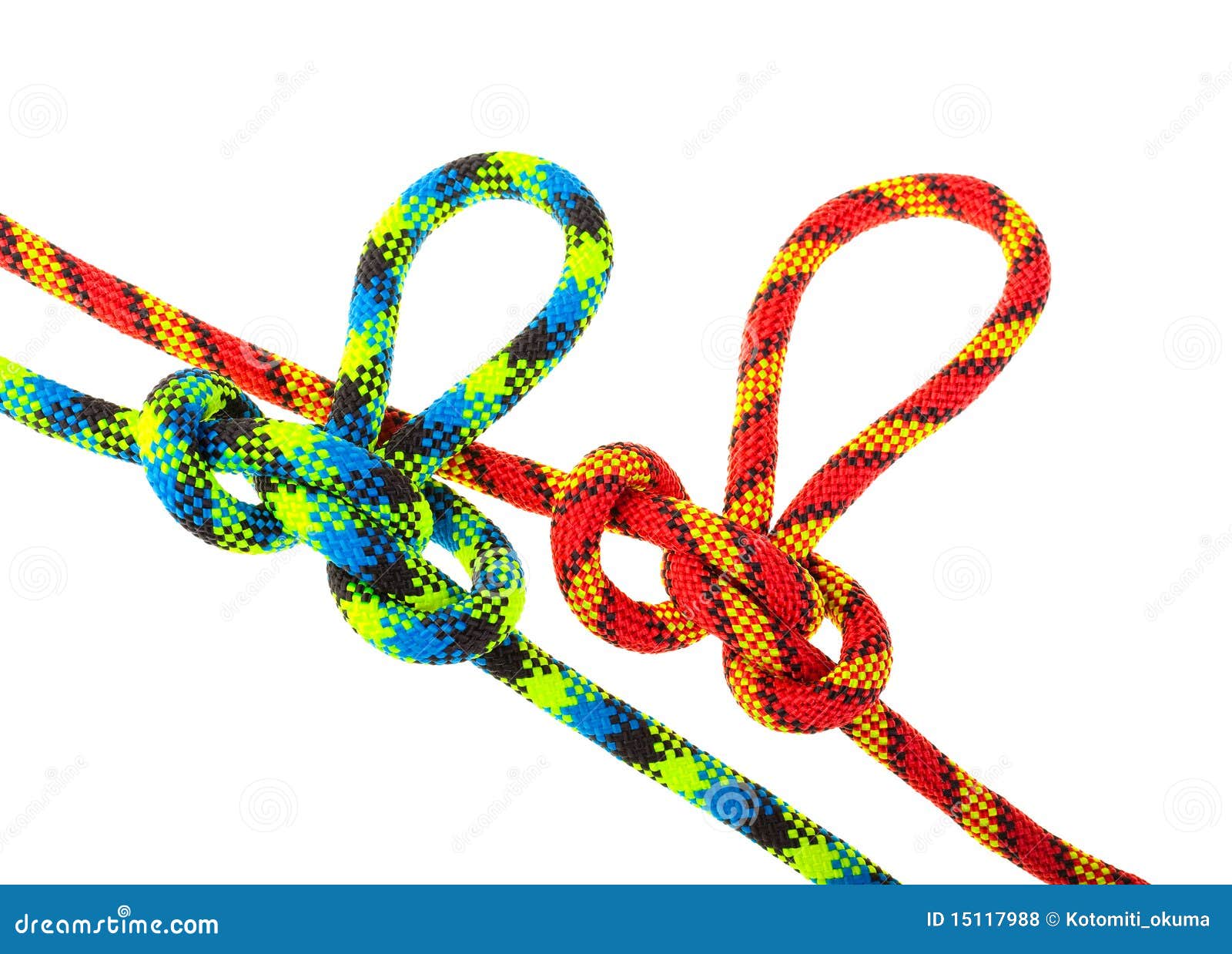 Set of rope knots stock photo. Image of together, lace - 15117988