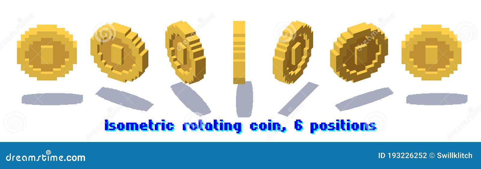 Pixel Coins Stack. Retro 8 Bit Video Game Golden Coin Pile, 2D Sprite ...