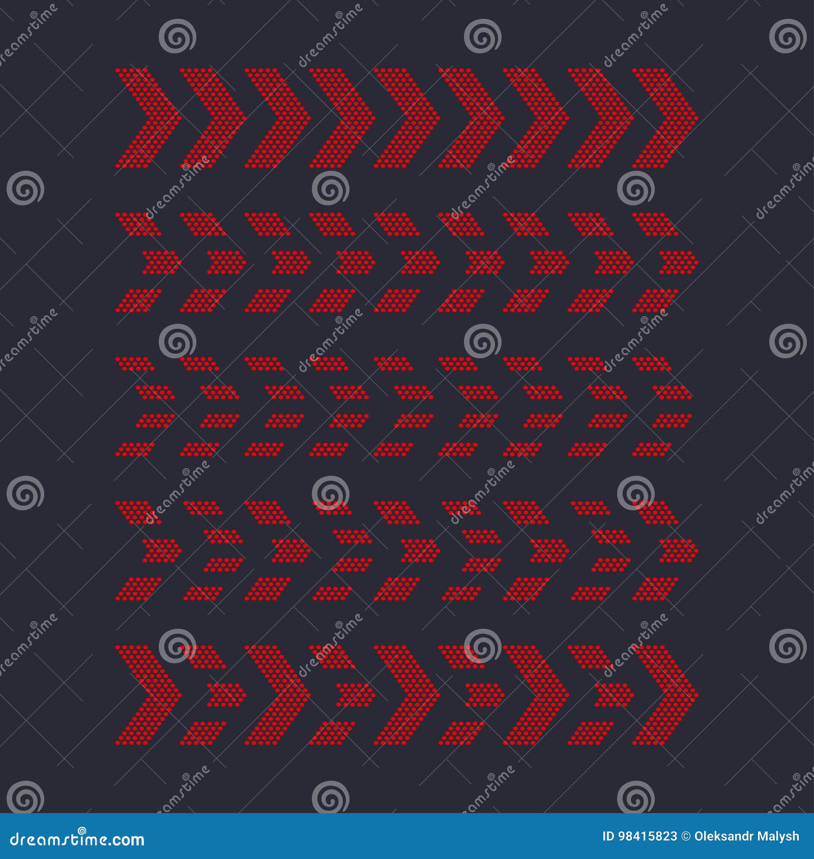 Set rote Pfeile vektor abbildung. Illustration von muster - 98415823