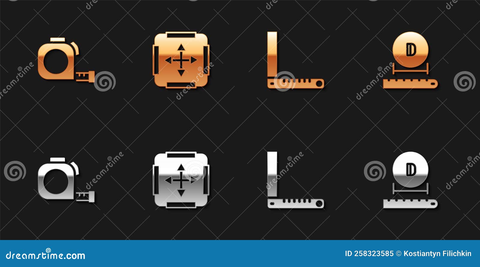 Set Roulette Construction, Area Measurement, Corner Ruler and Diameter ...