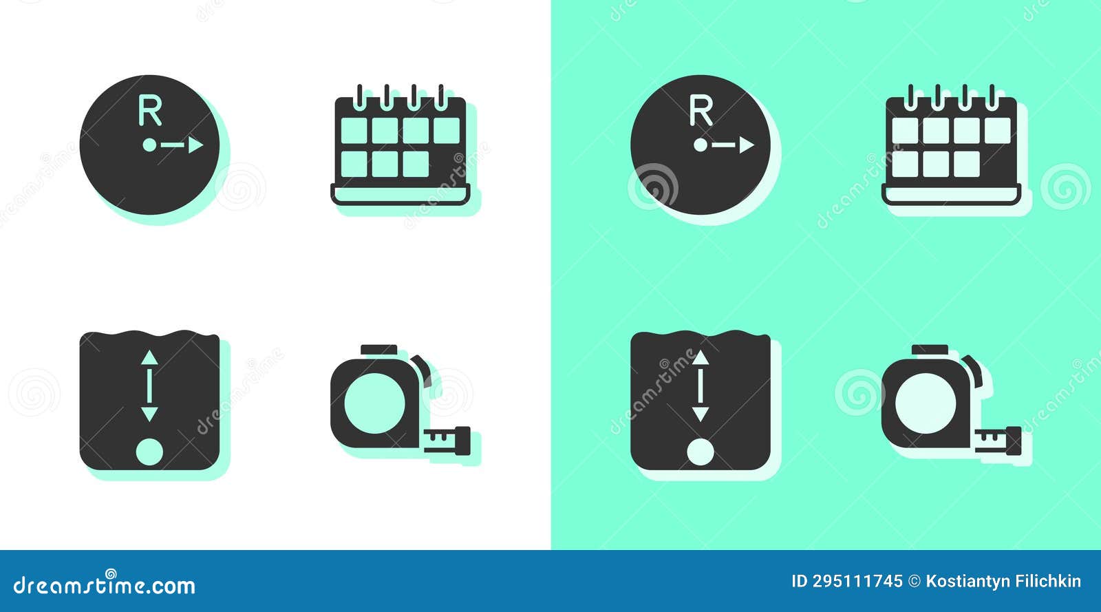 Set Calendar, Radius, Scales Of Justice, Weight, Protractor, Calculator ...