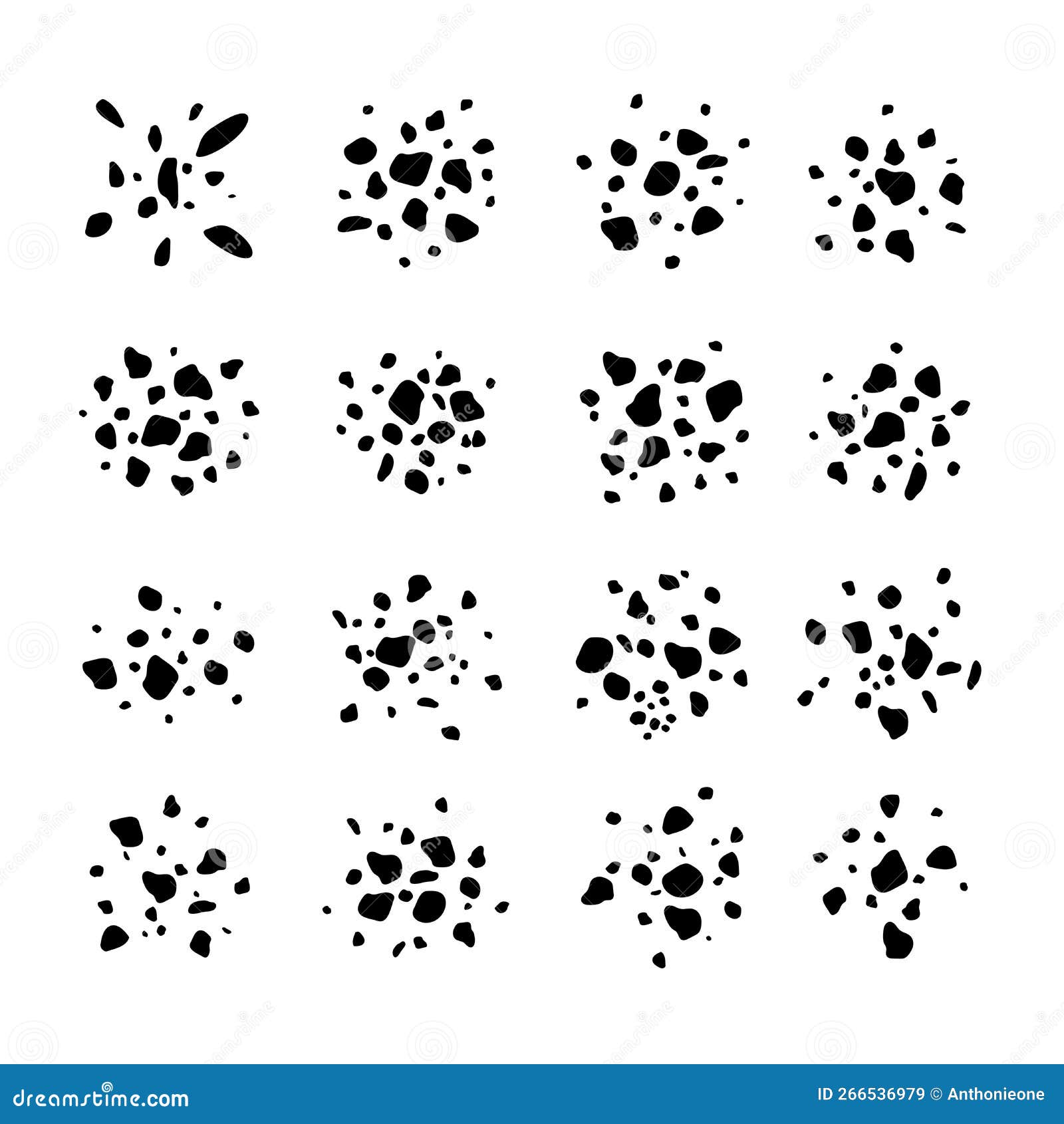 Set of Round Blob Isolated for Decoration Vector Illustration Stock ...