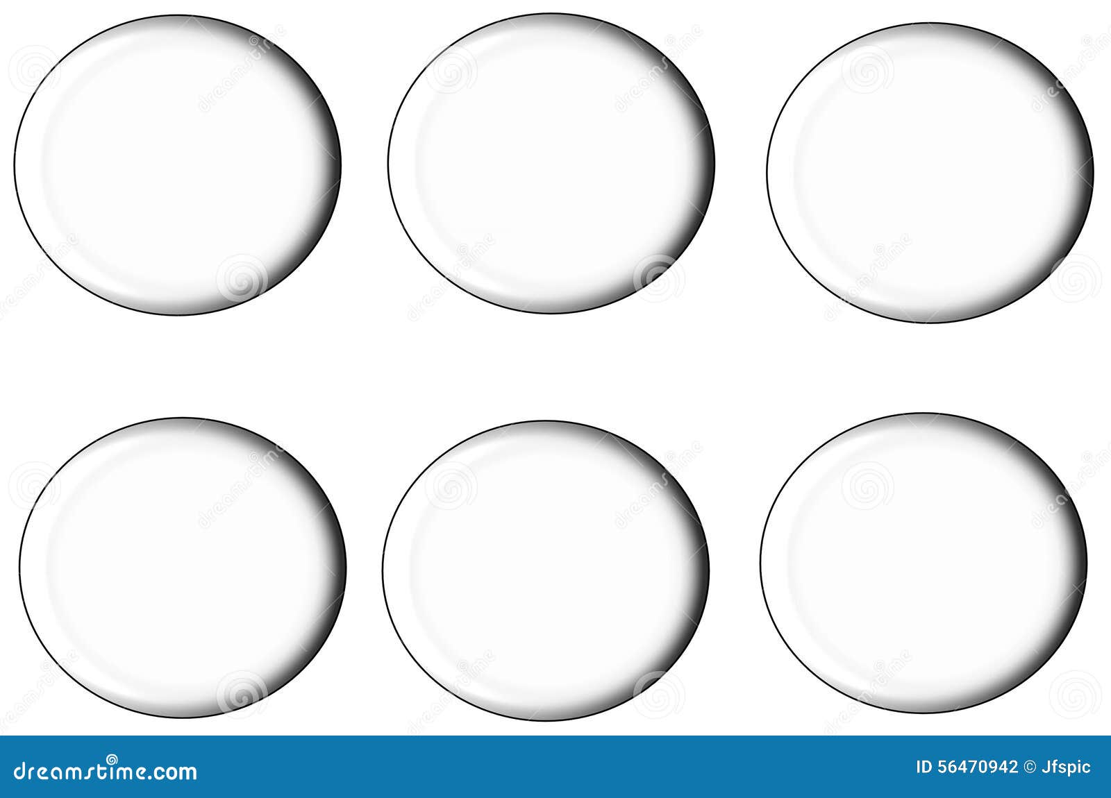 Set of round buttons, stock illustration. Illustration of collection ...