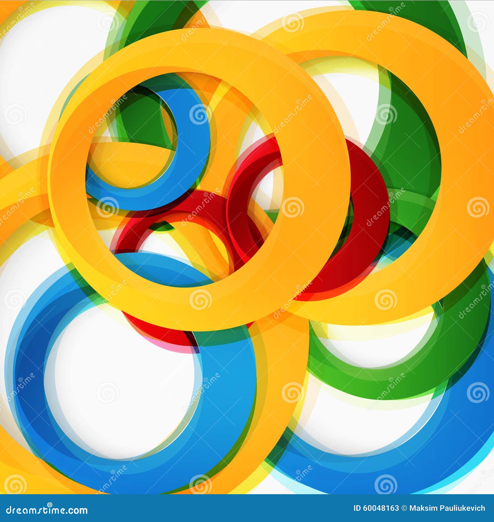 Set of Round Colorful Vector Shapes. Stock Vector - Illustration of ...